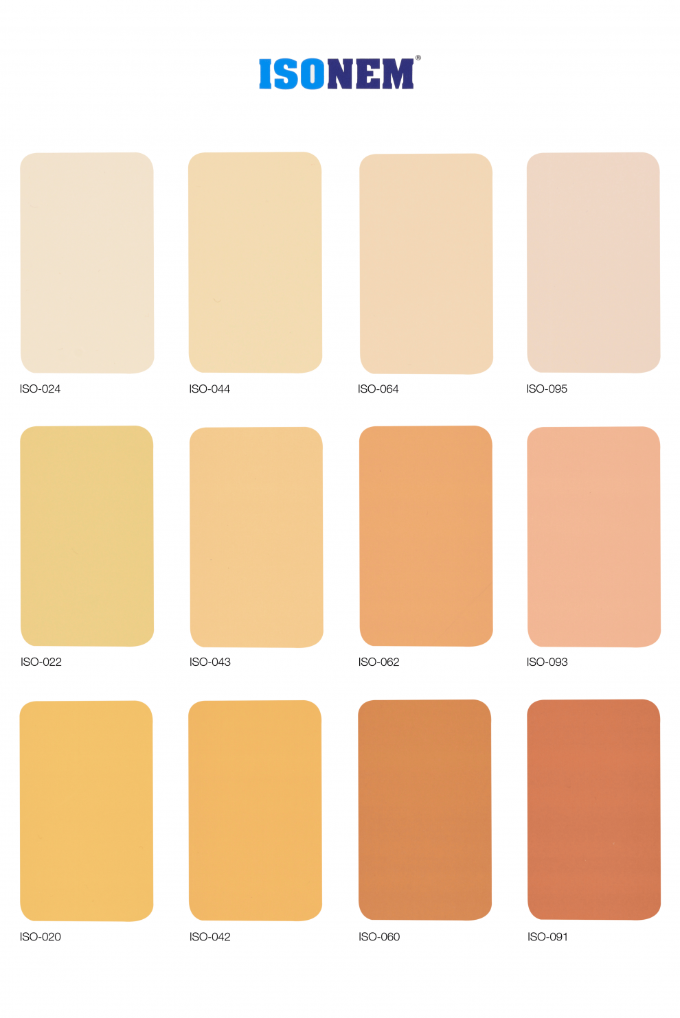 isonem Thermal Paint Renk Kataloğu - isonem Akçay